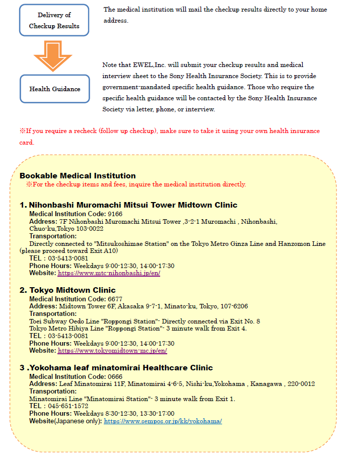 Medical Checkup Guide for Dependent Family Members and Special Retired ...